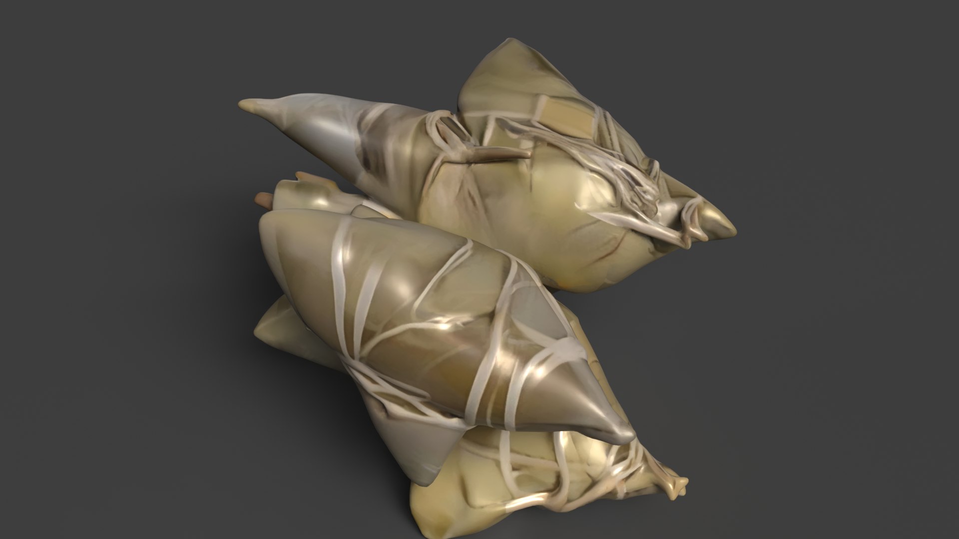 3D Chinese Dim Sum Sticky Rice Roll Model - TurboSquid 2295261