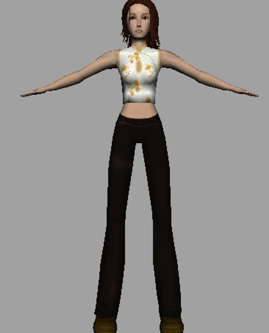 3d ma mika low-poly