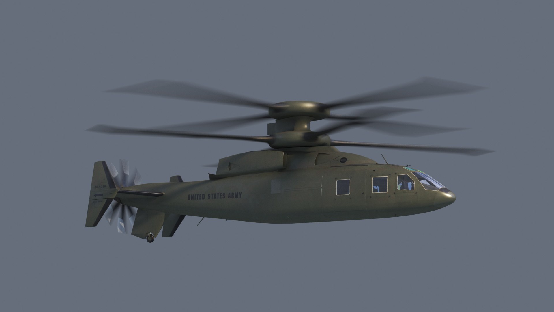3D Sikorsky Boeing SB 1 Defiant Helicopter Model - TurboSquid 1871371