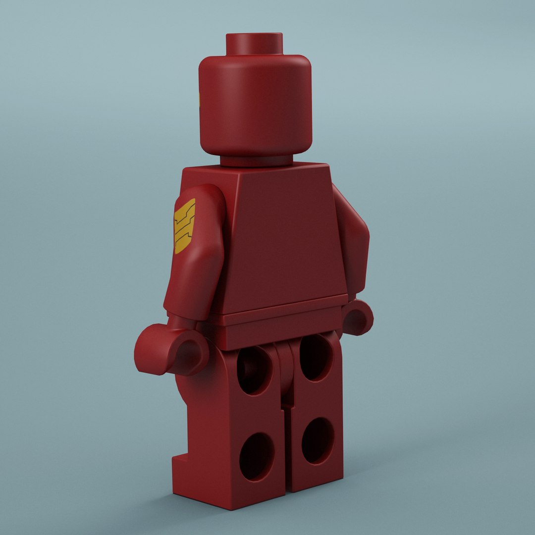 3d Model Lego Man Iron