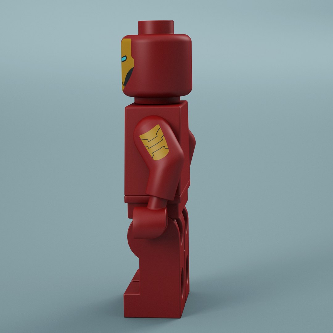 3d Model Lego Man Iron