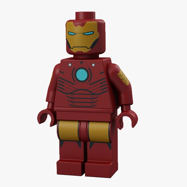 3d model lego man iron