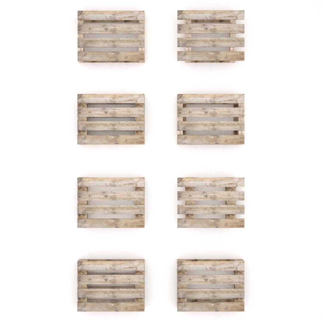 3d model 4 2 ways pallets