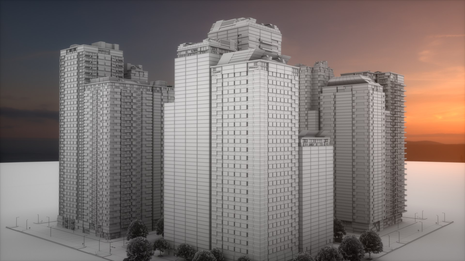 City Block Type B05 3D model - TurboSquid 2092335