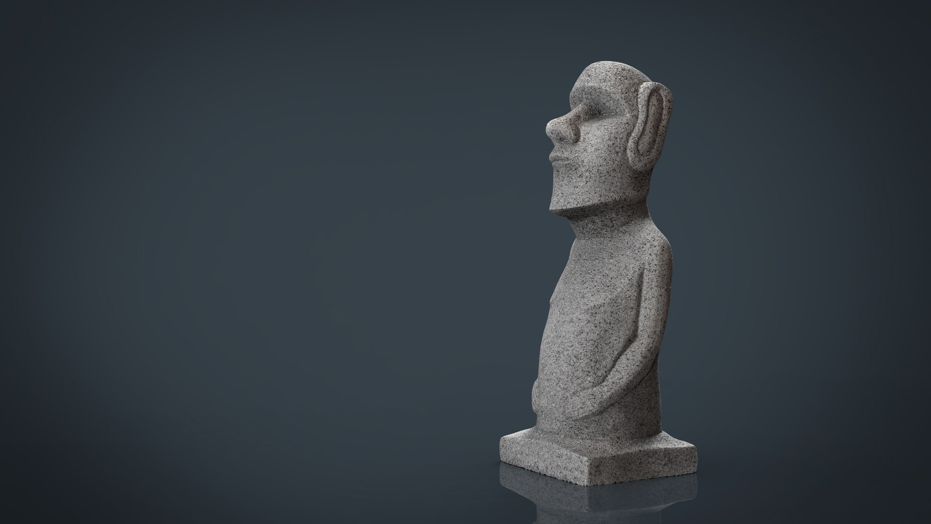 3d Moai Statue