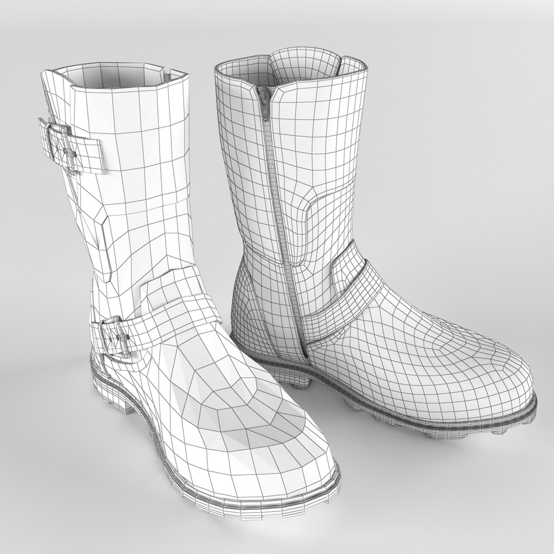 Pairs Boots 3d Model