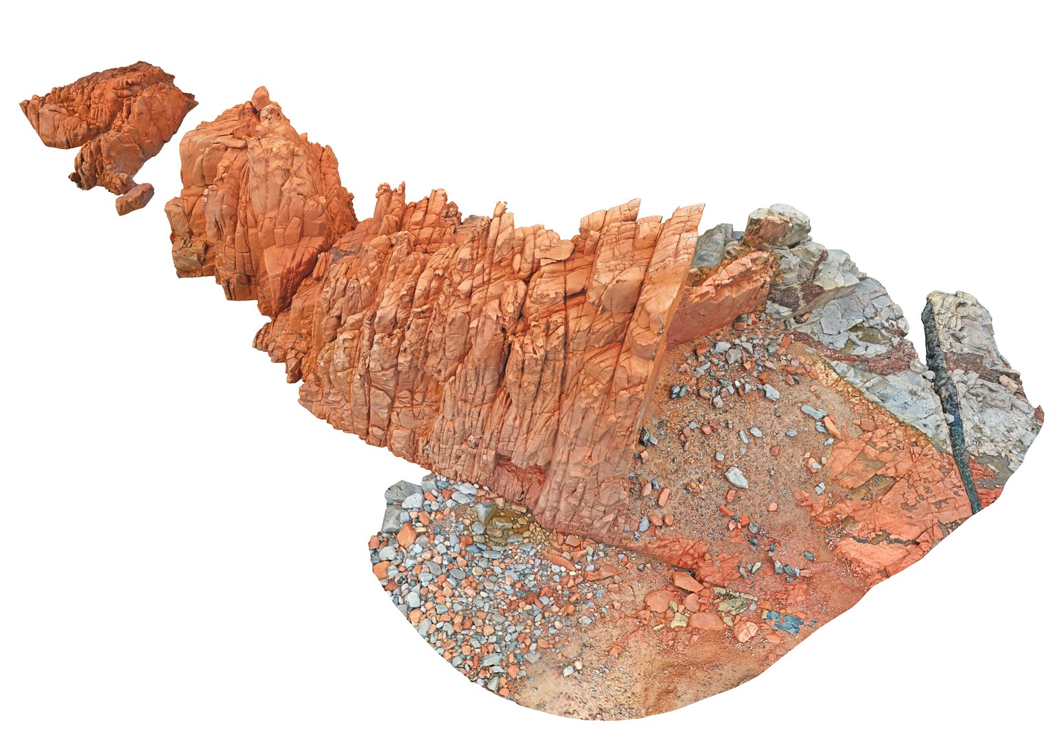 RED LAVA CLIFF 3D Model - TurboSquid 1876353