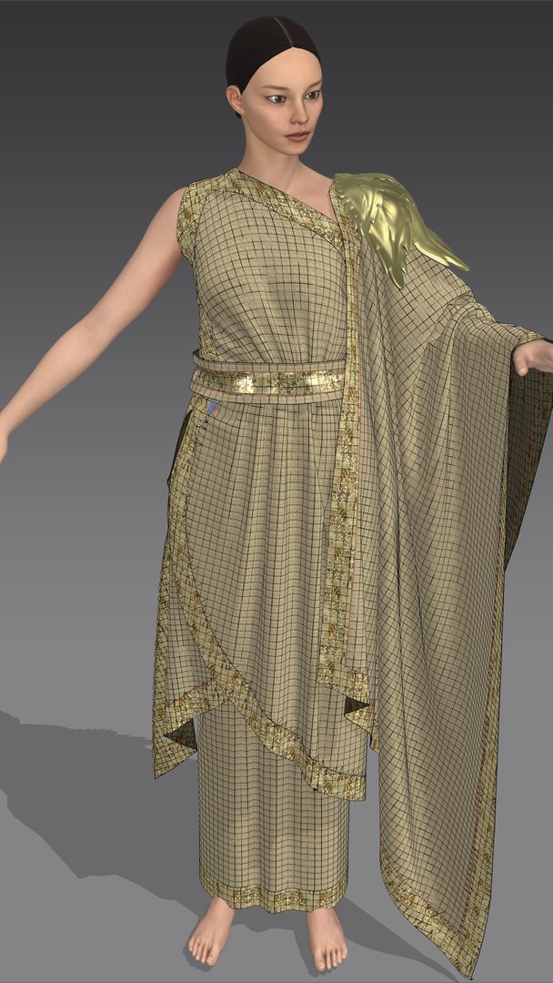Roman Woman Stola 3D Model - TurboSquid 1838687