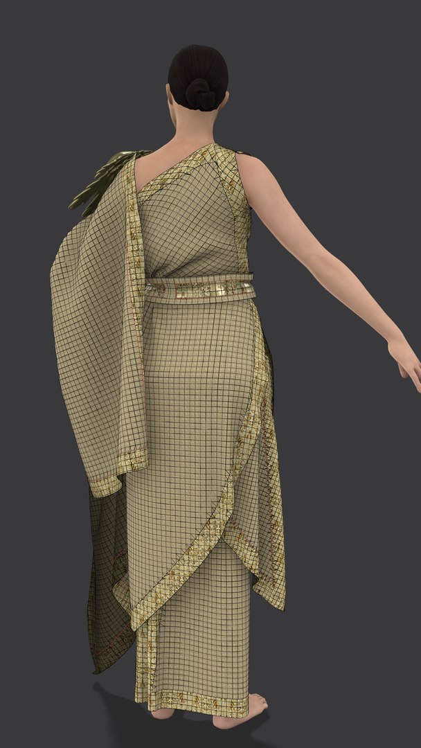 Roman Woman Stola 3D Model - TurboSquid 1838687