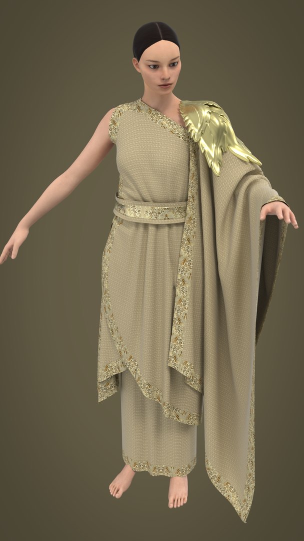 Roman Woman Stola 3D Model - TurboSquid 1838687