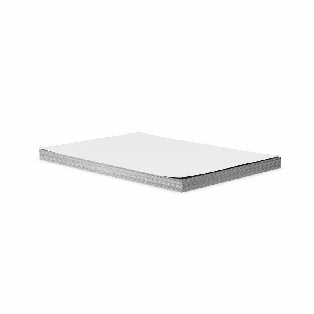 Stack Of A4 Format Papers Model - TurboSquid 1853513