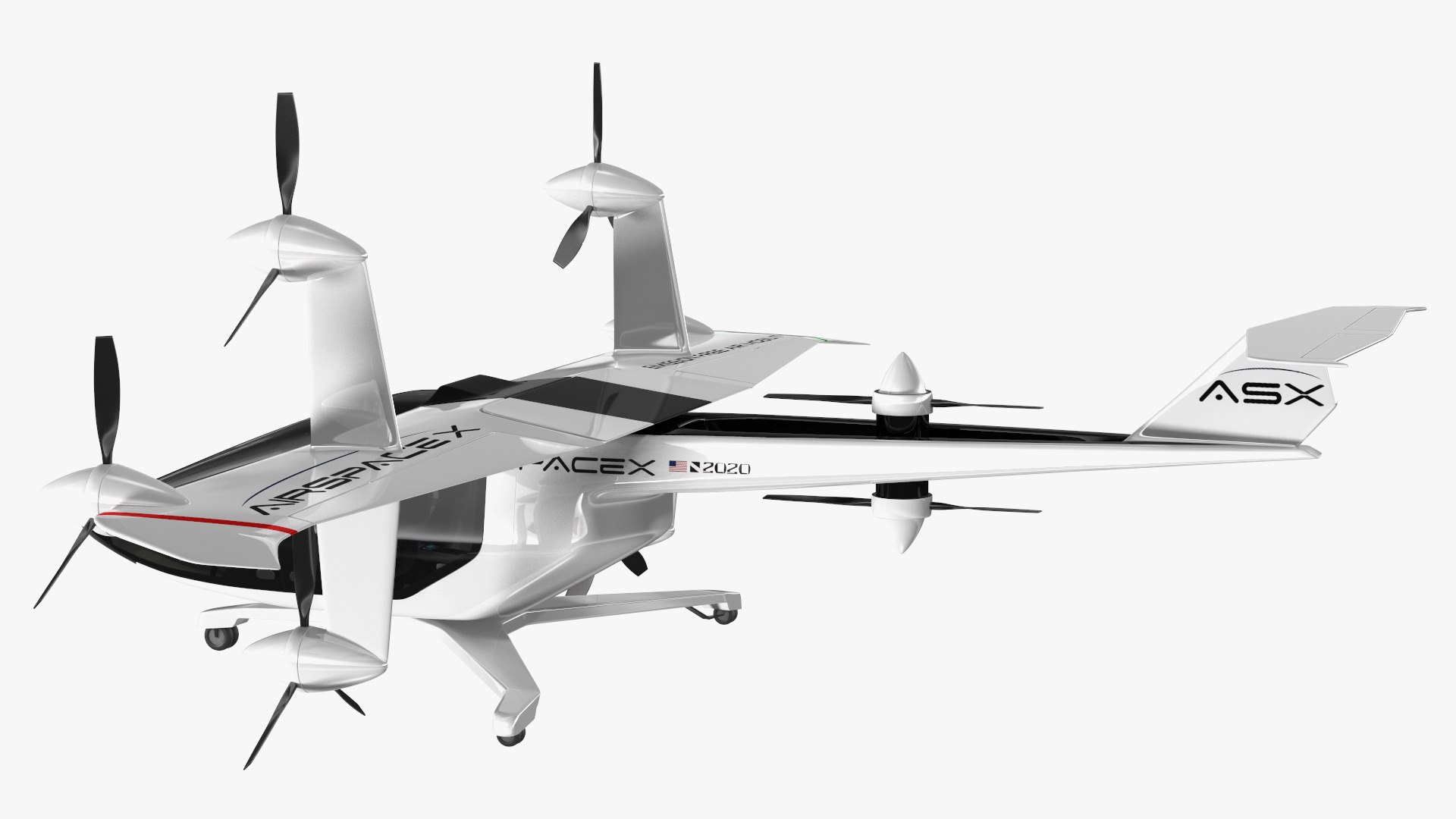 3D ASX MOBi-One V1 Aircraft - TurboSquid 2004694