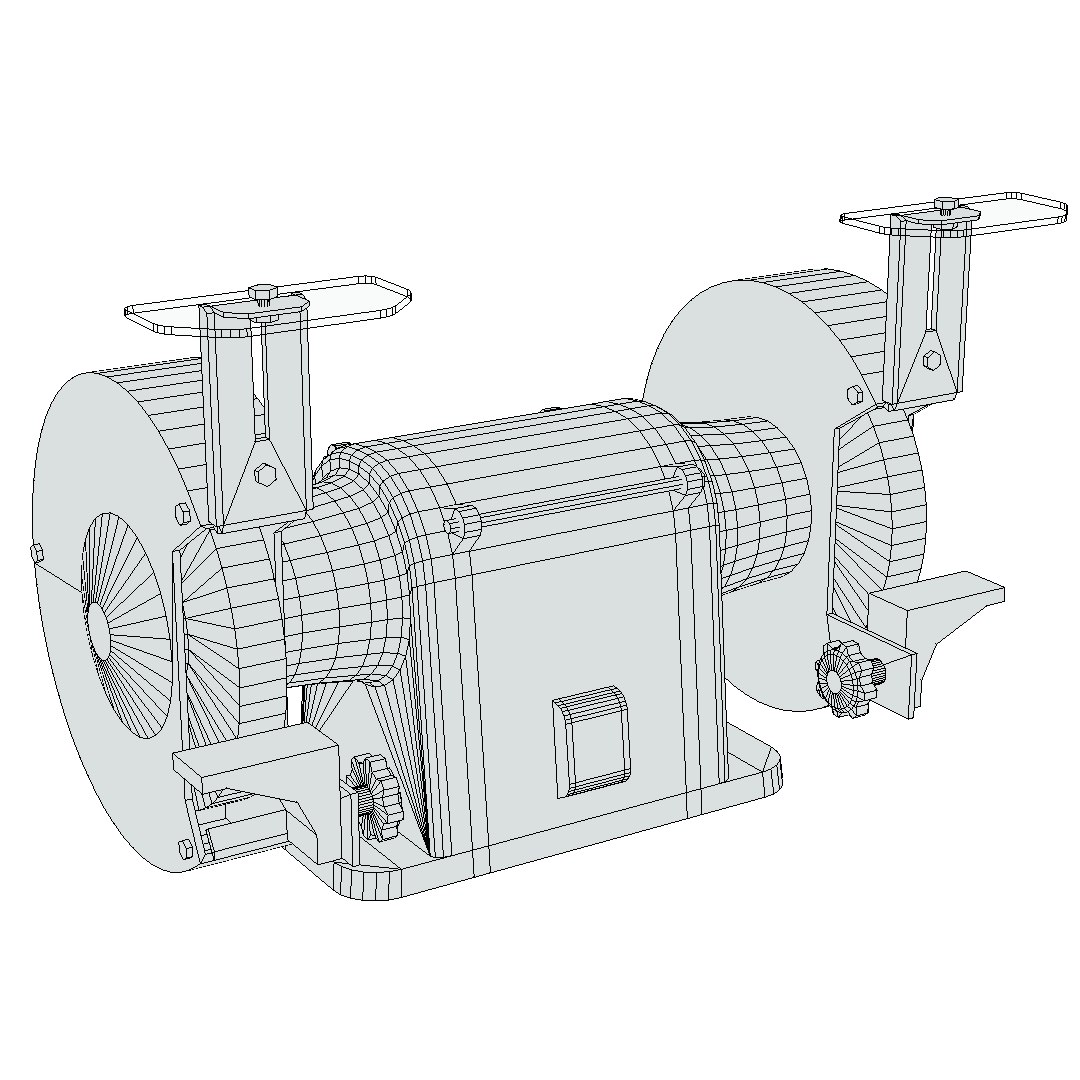 3D Hanning Bench Grinder - - TurboSquid 1418413
