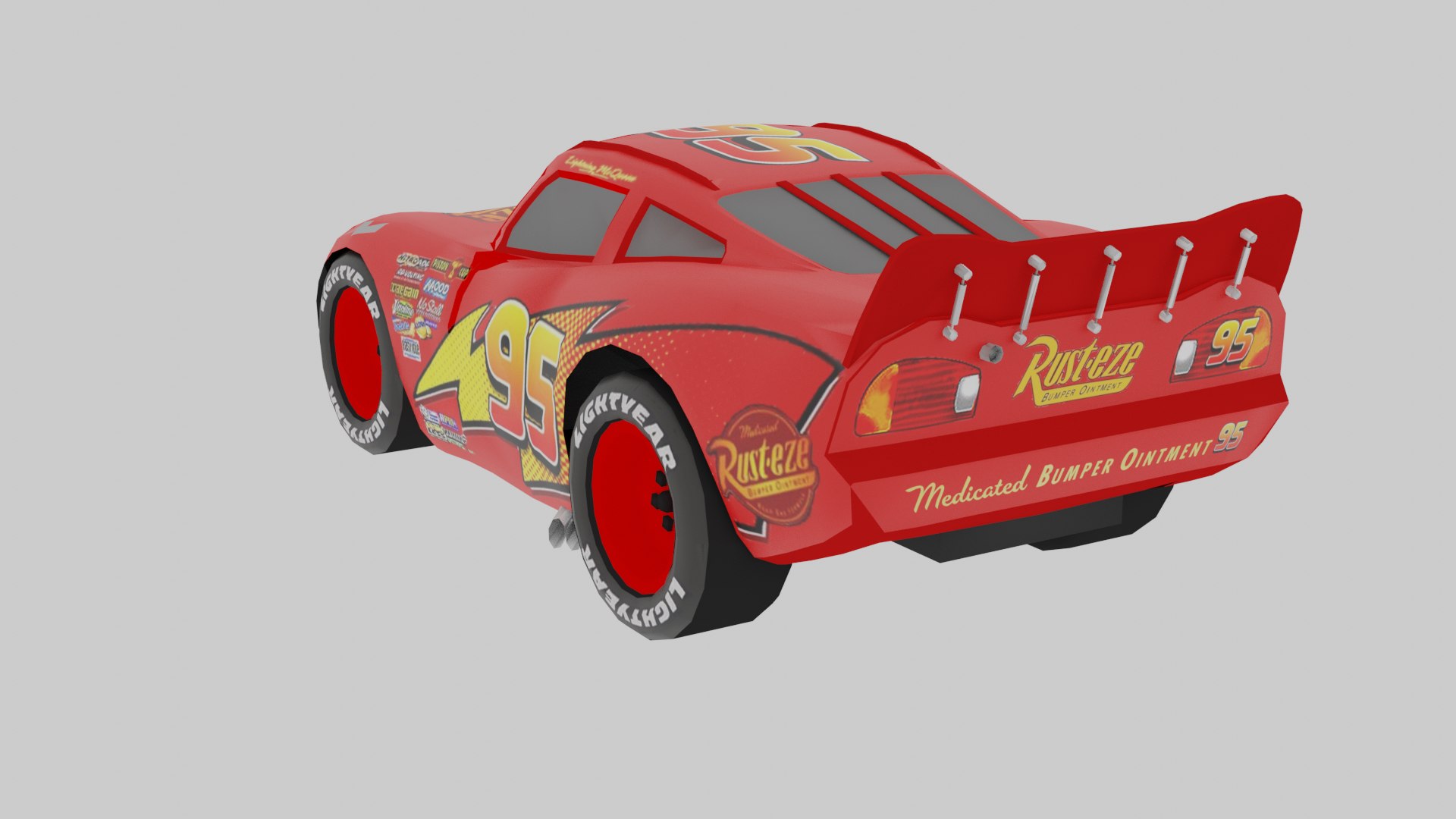 Disney Cars Lightning Mcqueen 3D Model - TurboSquid 1995148