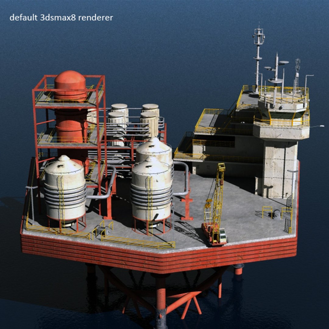 3d Model Mobile Offshore Production Units