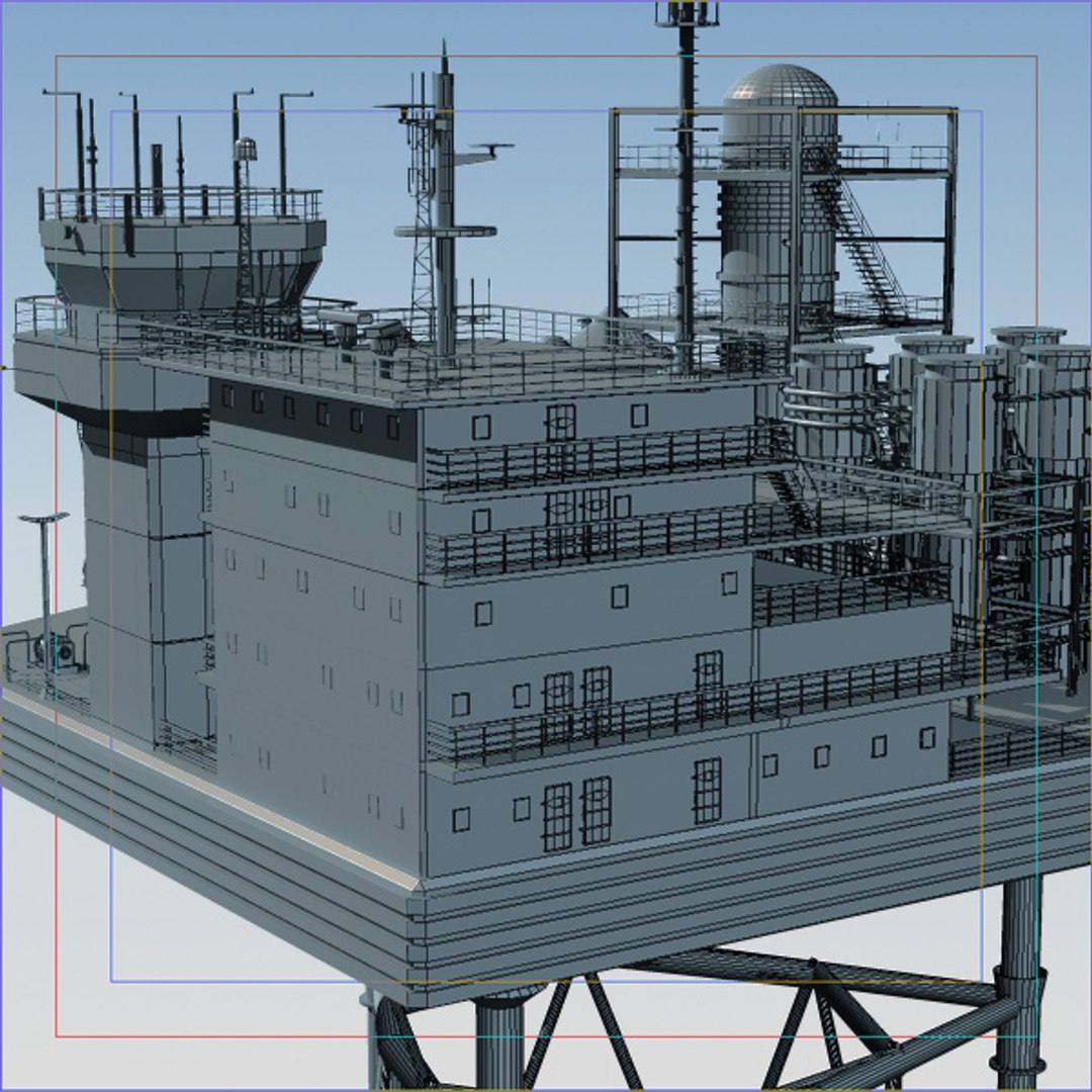 3d Model Mobile Offshore Production Units
