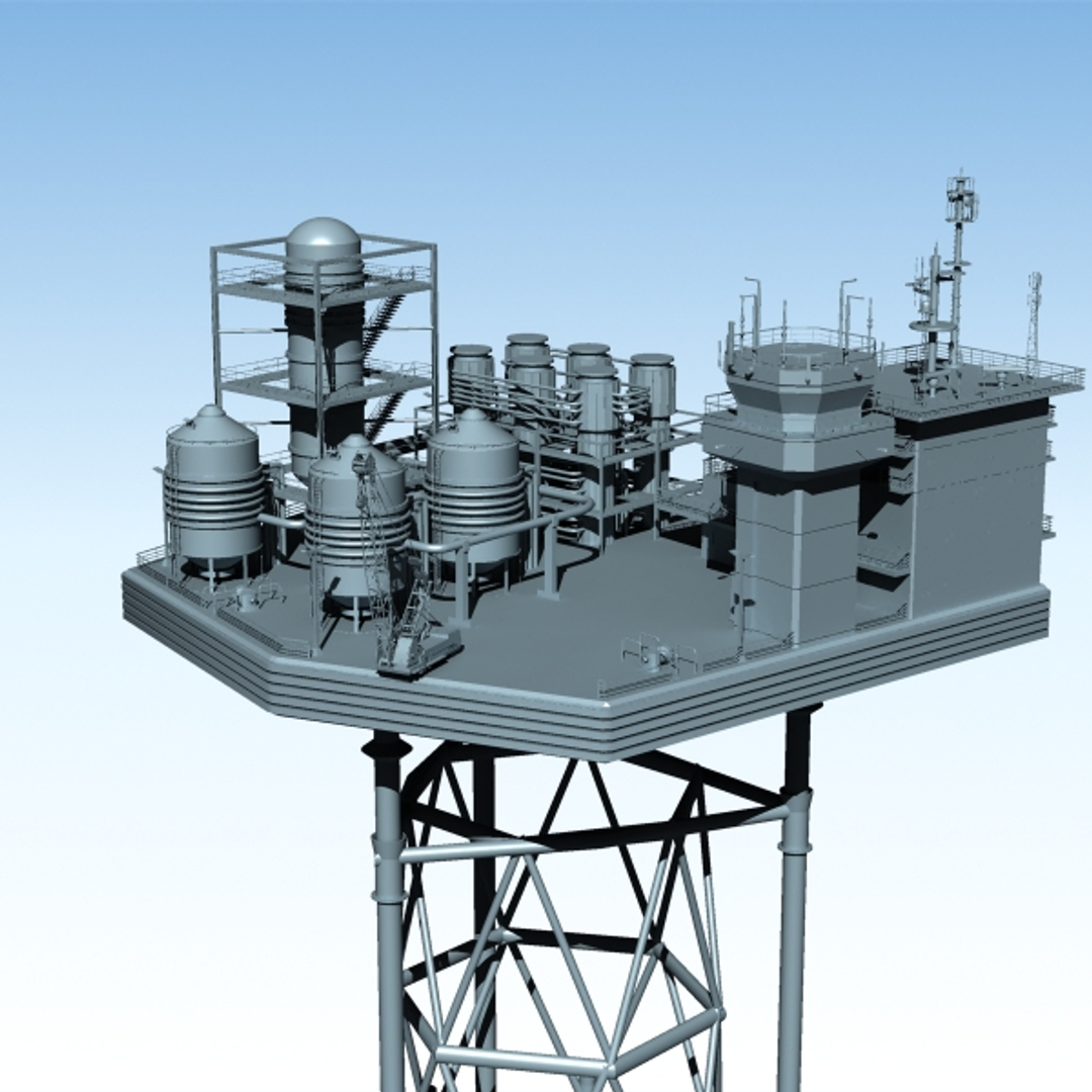 3d Model Mobile Offshore Production Units