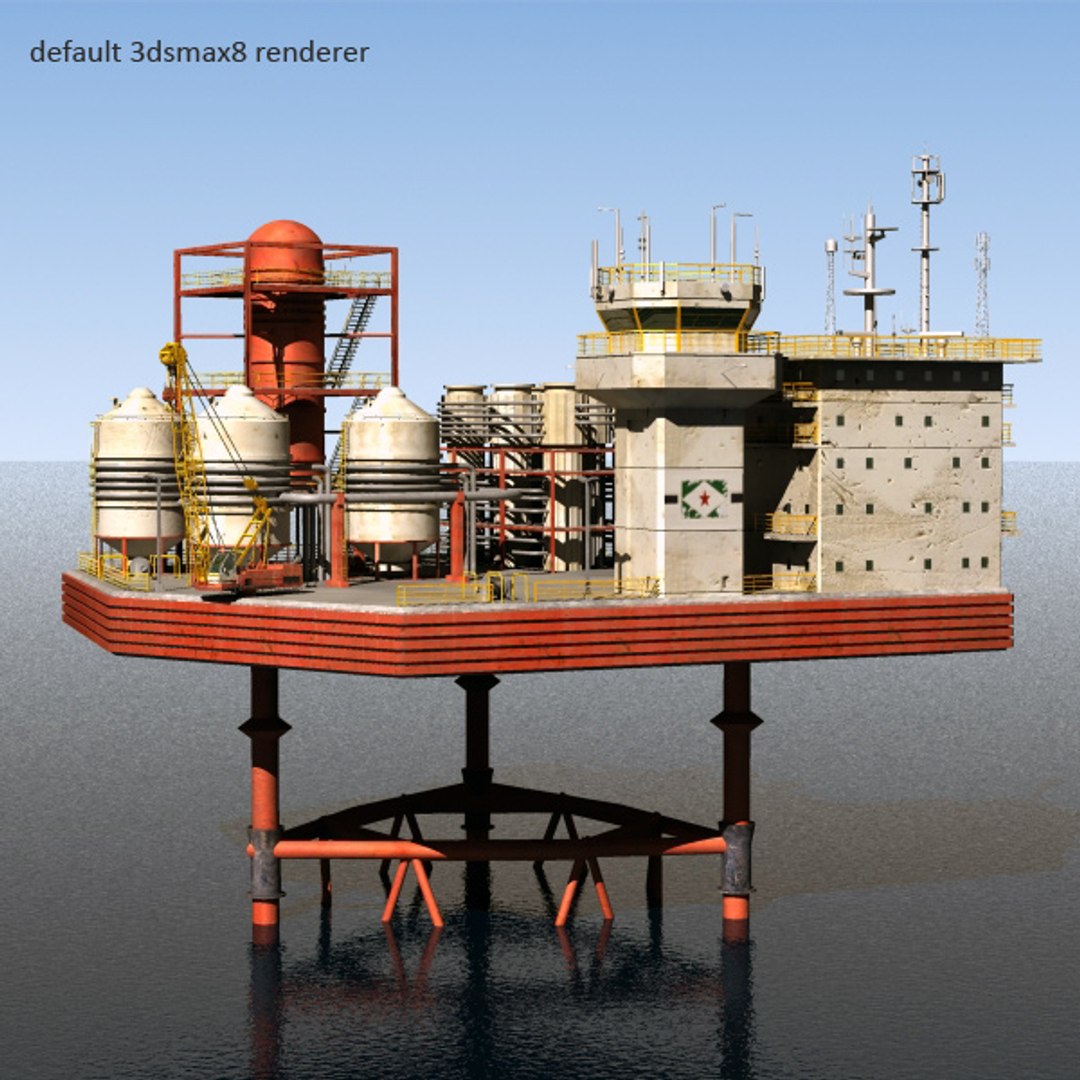 3d Model Mobile Offshore Production Units