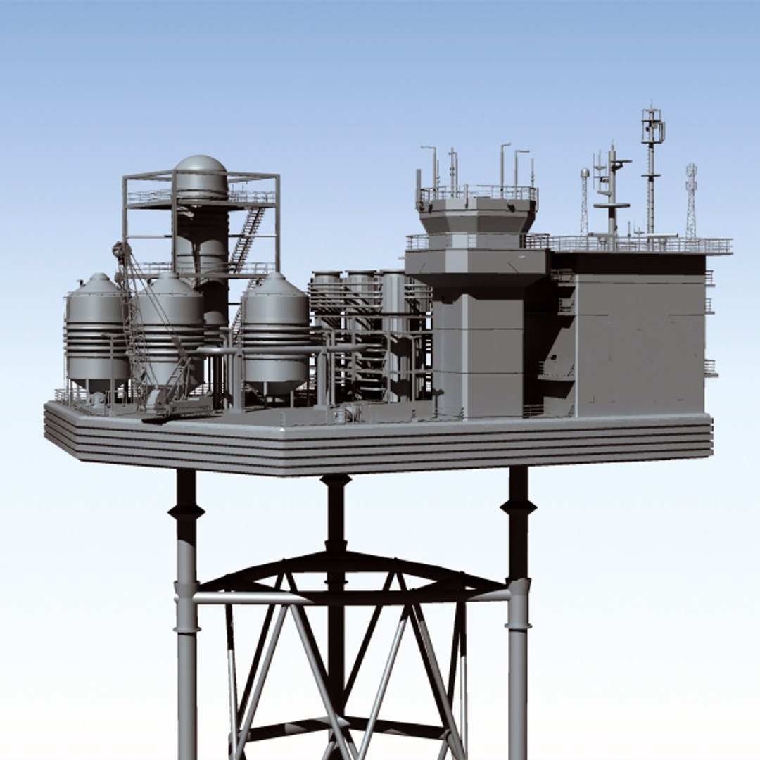 3d Model Mobile Offshore Production Units
