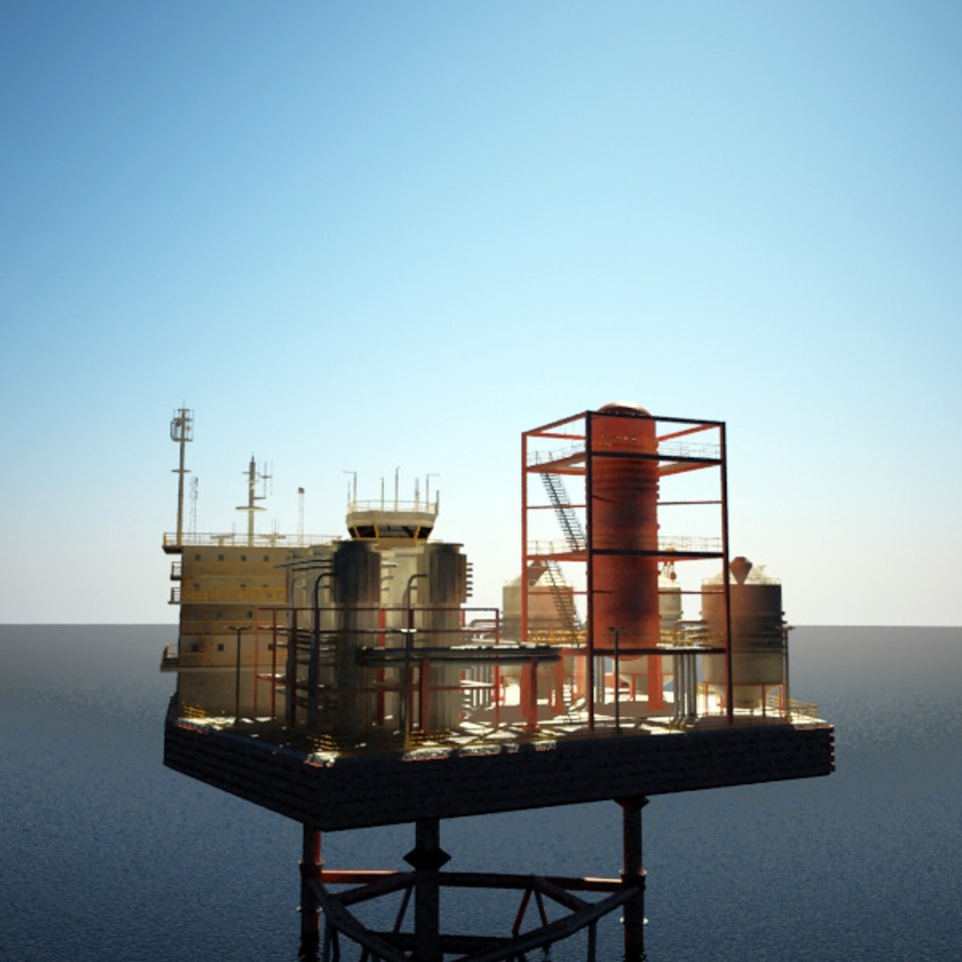 3d Model Mobile Offshore Production Units