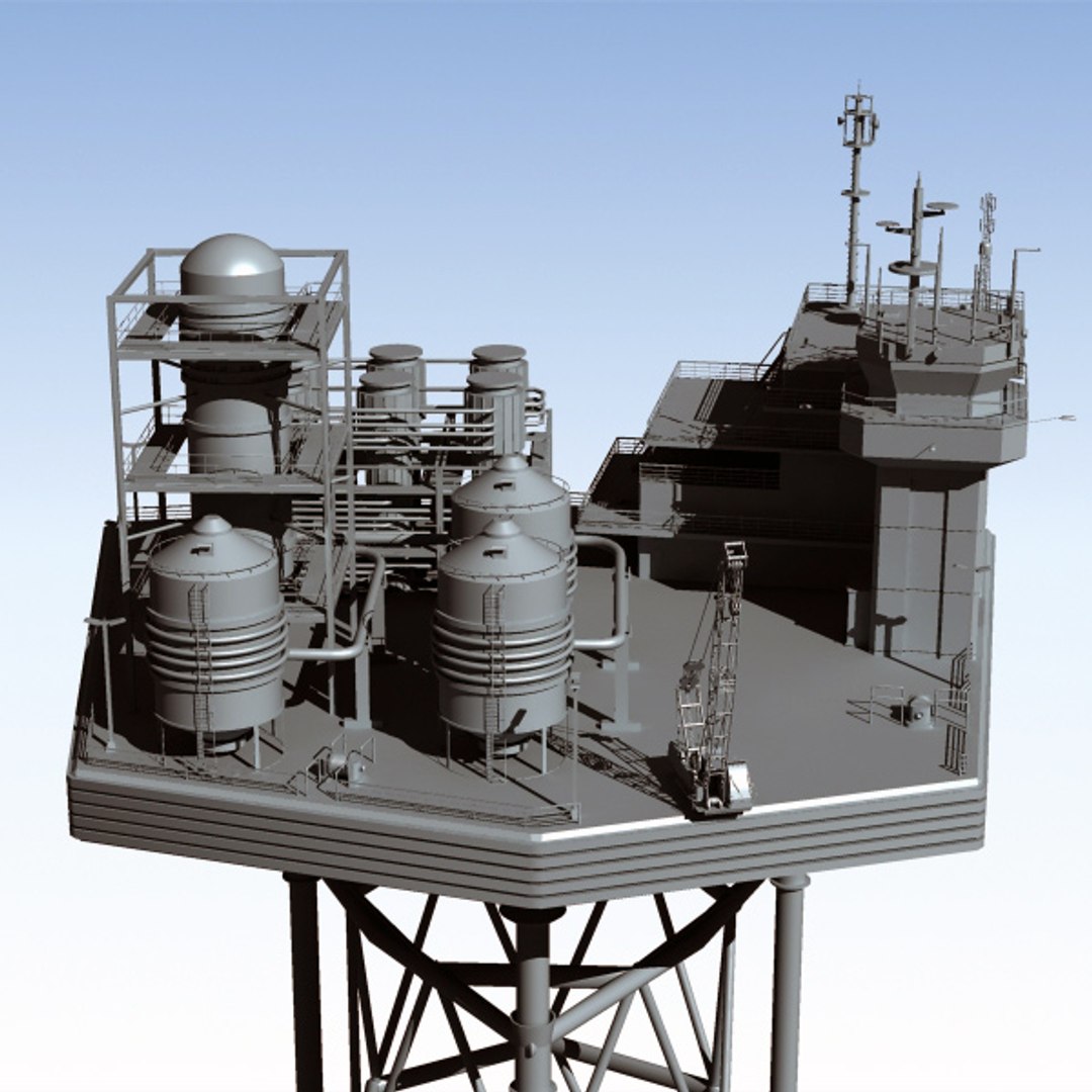 3d Model Mobile Offshore Production Units