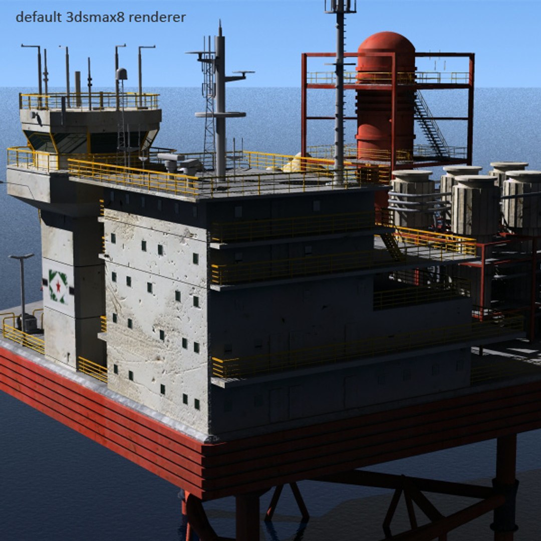 3d Model Mobile Offshore Production Units