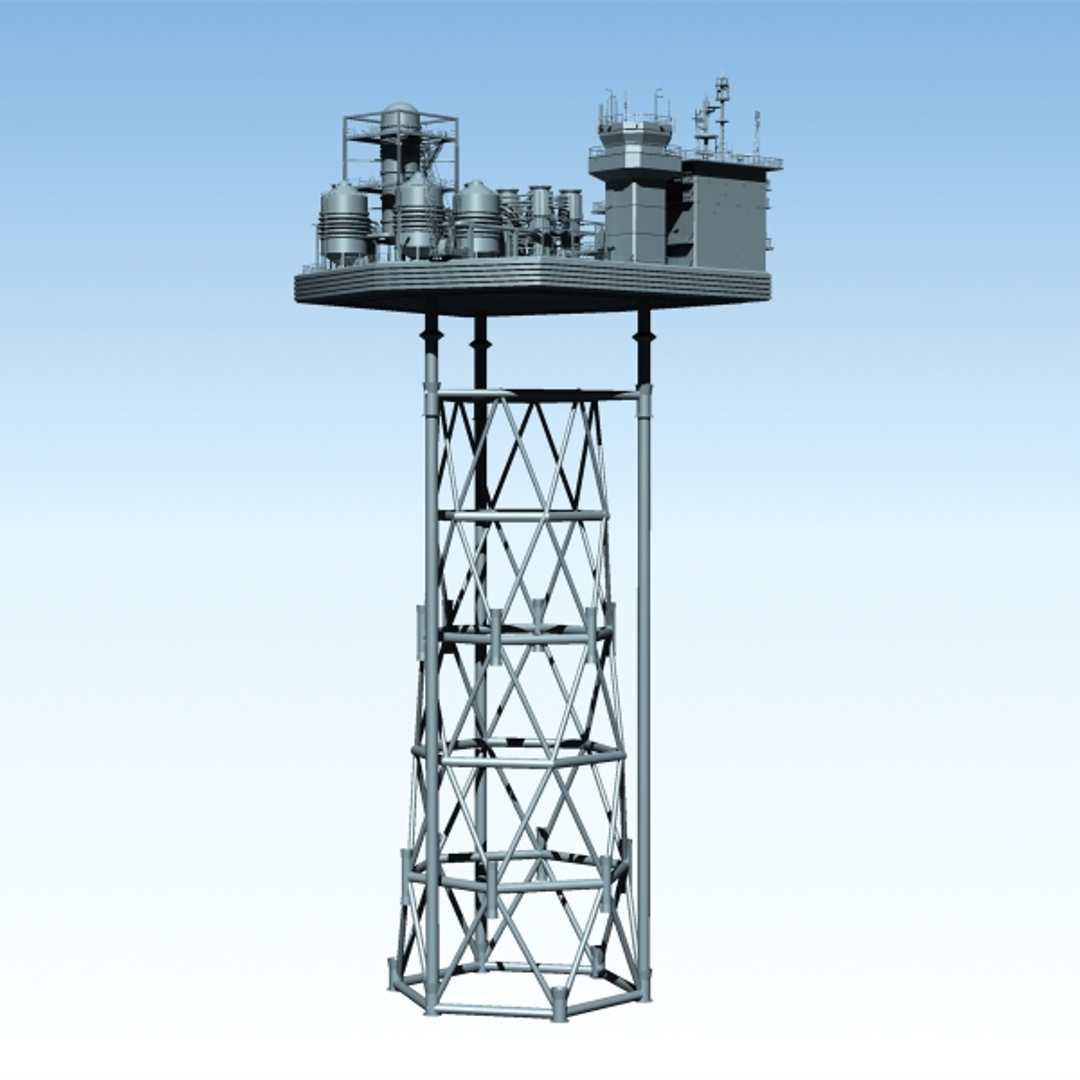 3d Model Mobile Offshore Production Units