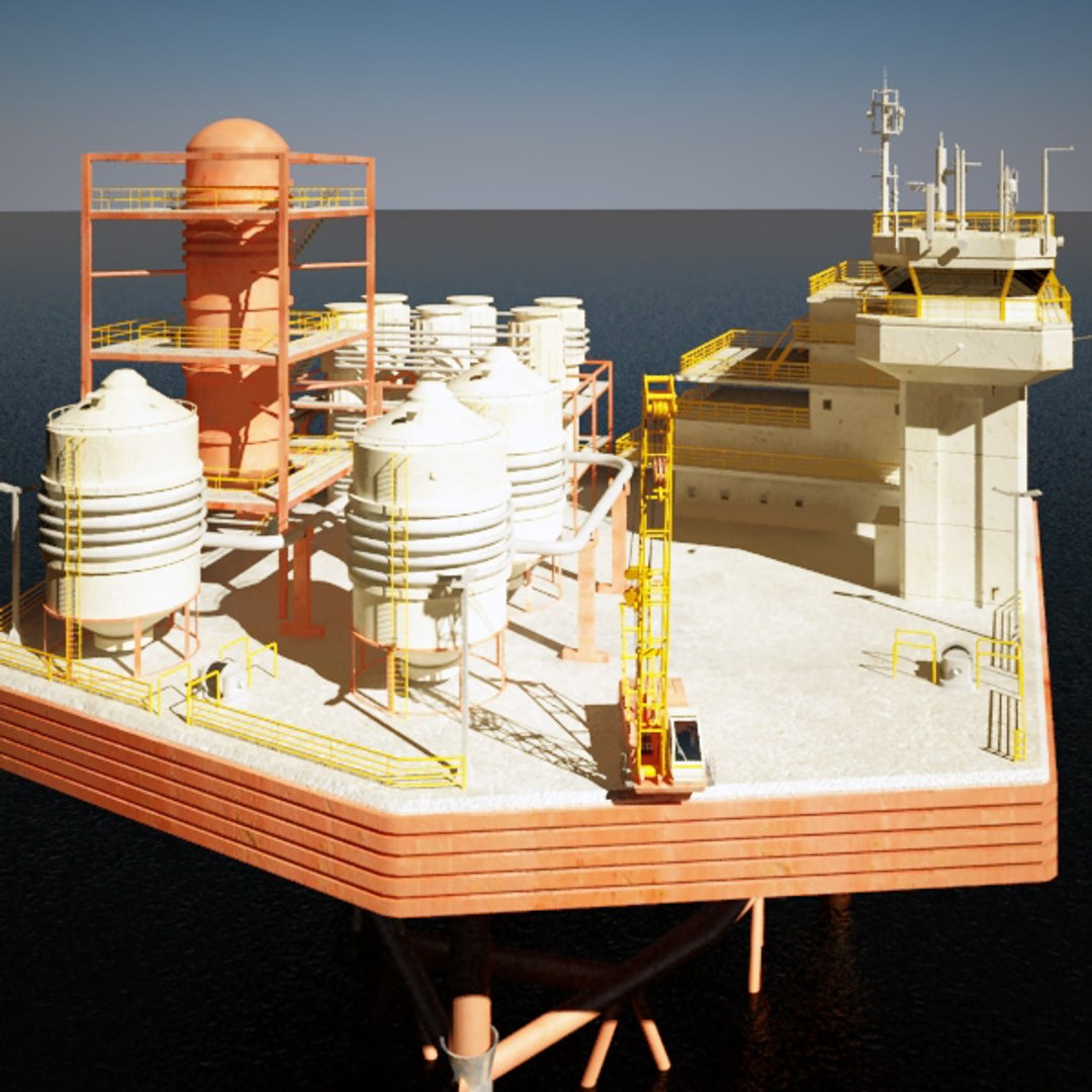 3d Model Mobile Offshore Production Units