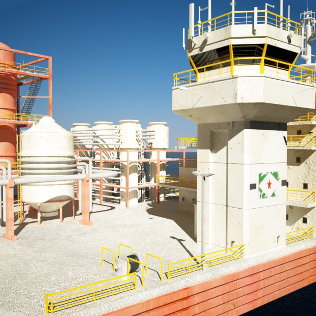 3d Model Mobile Offshore Production Units