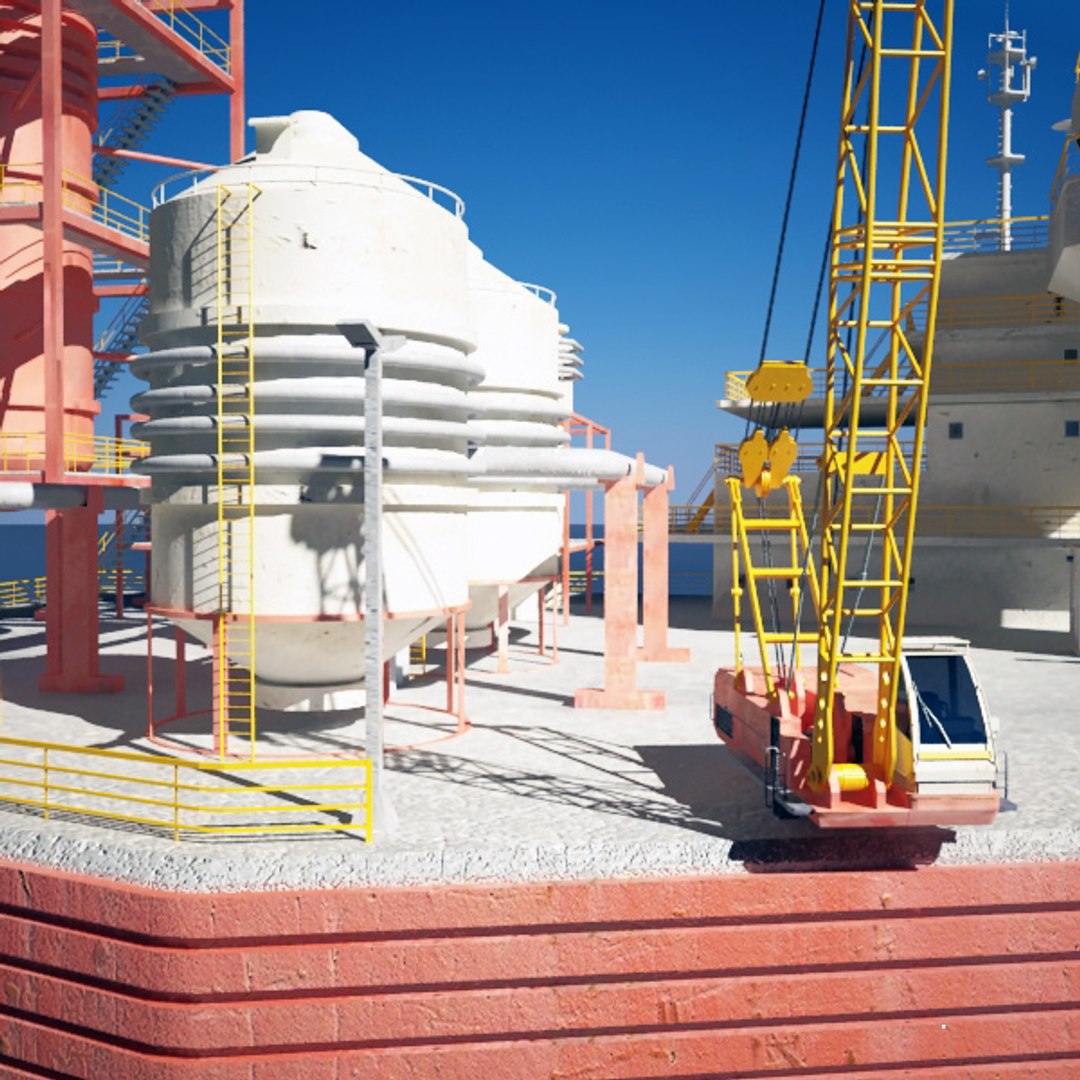 3d Model Mobile Offshore Production Units