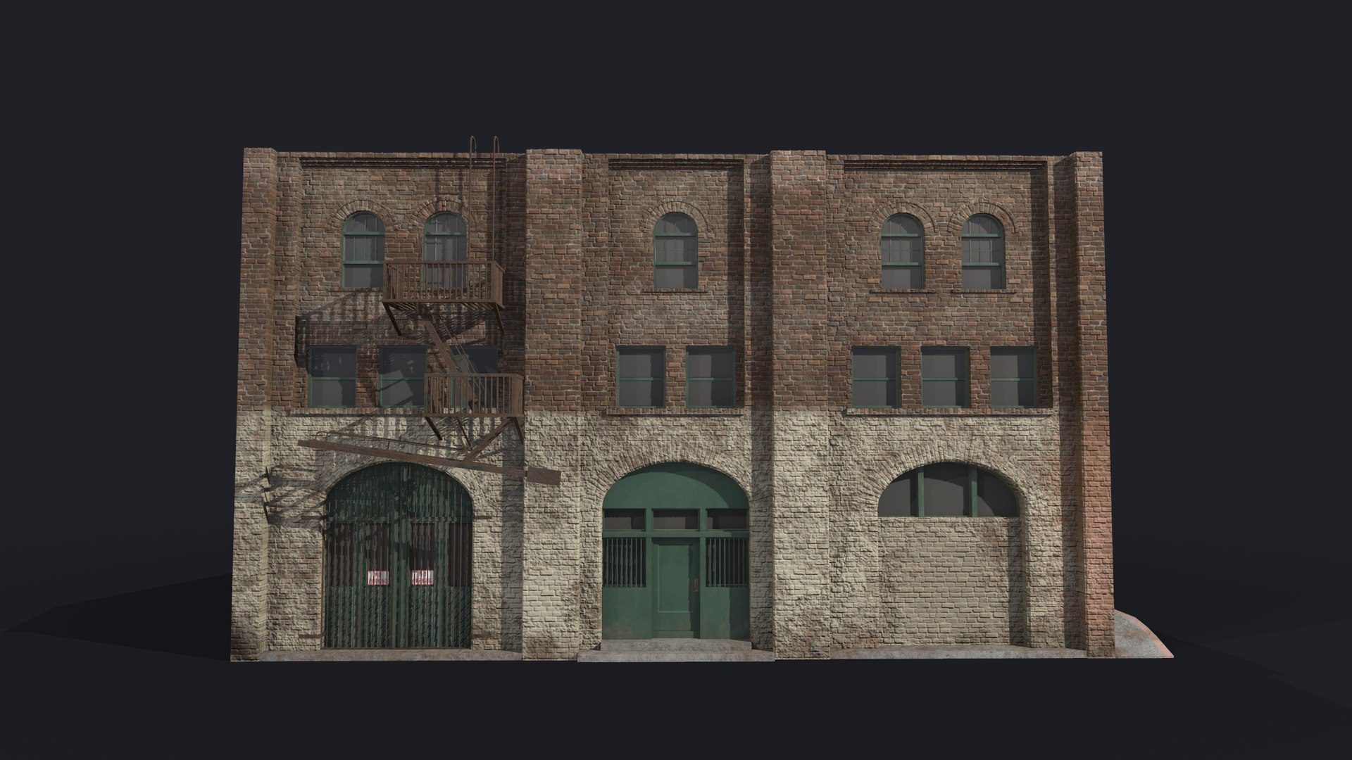 3D model logos factory building - TurboSquid 1713598