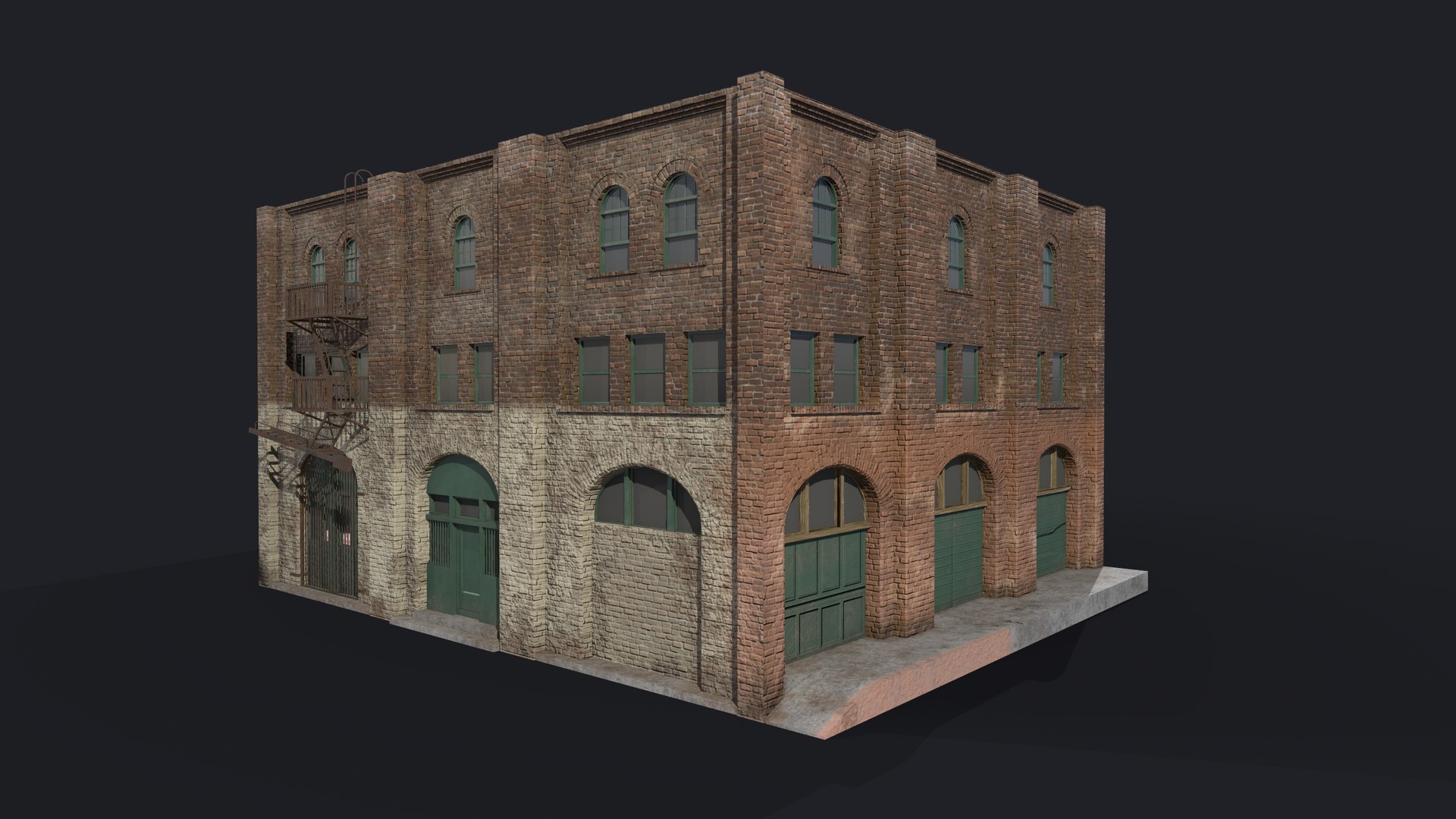 3D model logos factory building - TurboSquid 1713598