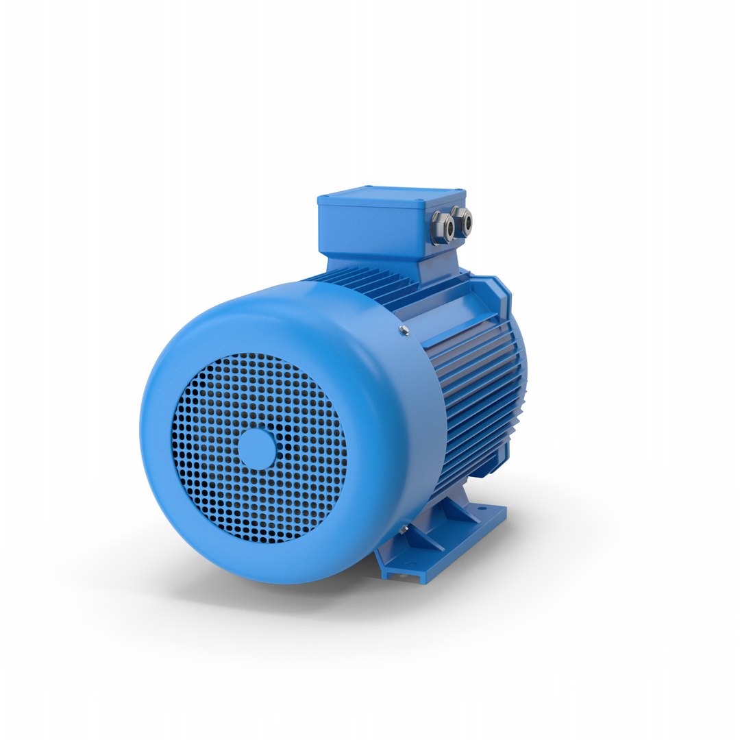 3D Industrial Electrical Motor Model - TurboSquid 2208623