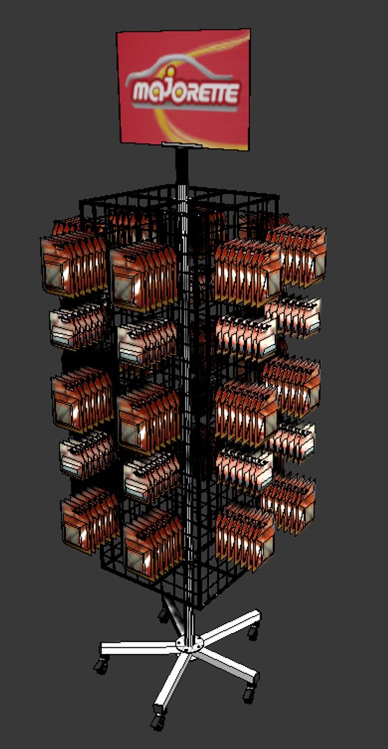 Shelf Merchandise 3d Model
