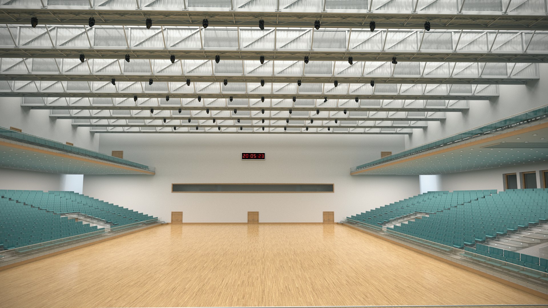 3D Sports Hall - TurboSquid 1519421