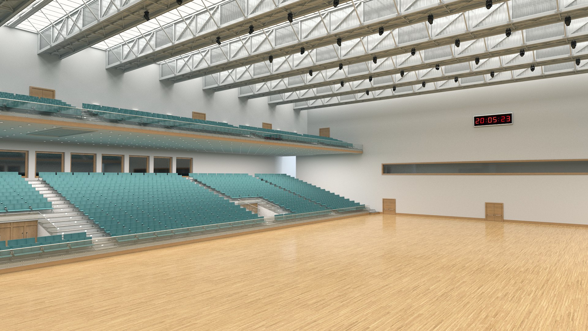 3D Sports Hall - TurboSquid 1519421