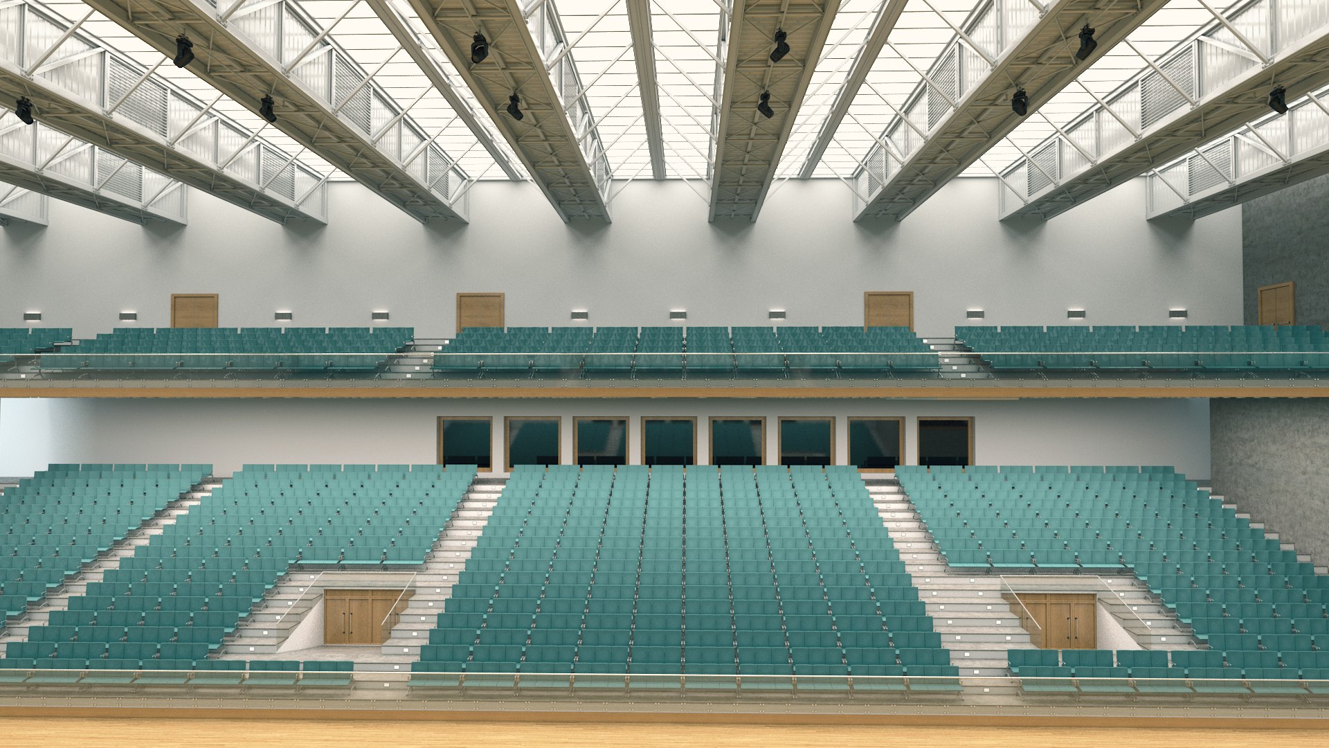 3D Sports Hall - TurboSquid 1519421