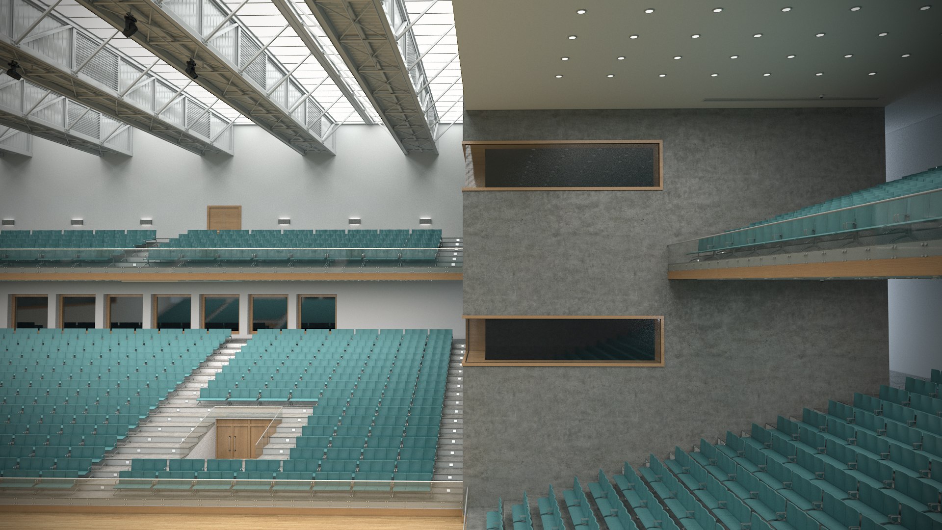 3D Sports Hall - TurboSquid 1519421