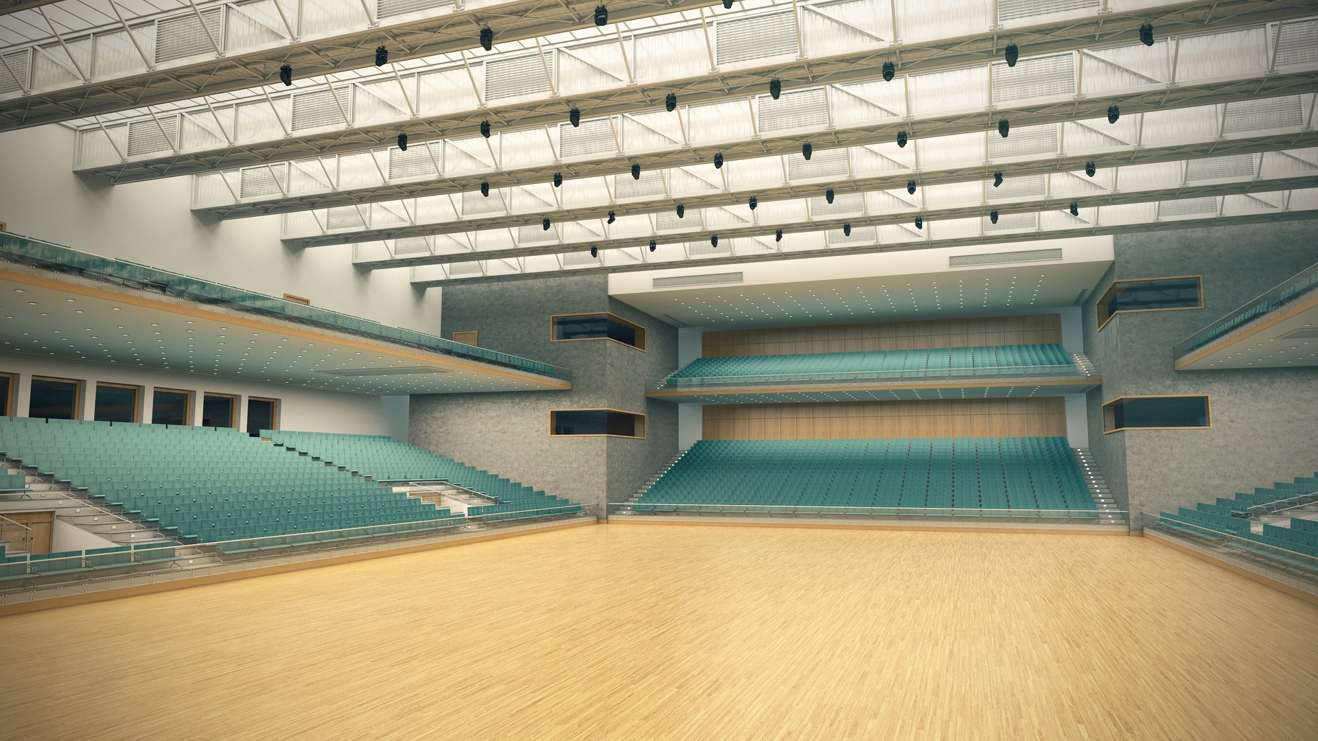 3D Sports Hall - TurboSquid 1519421