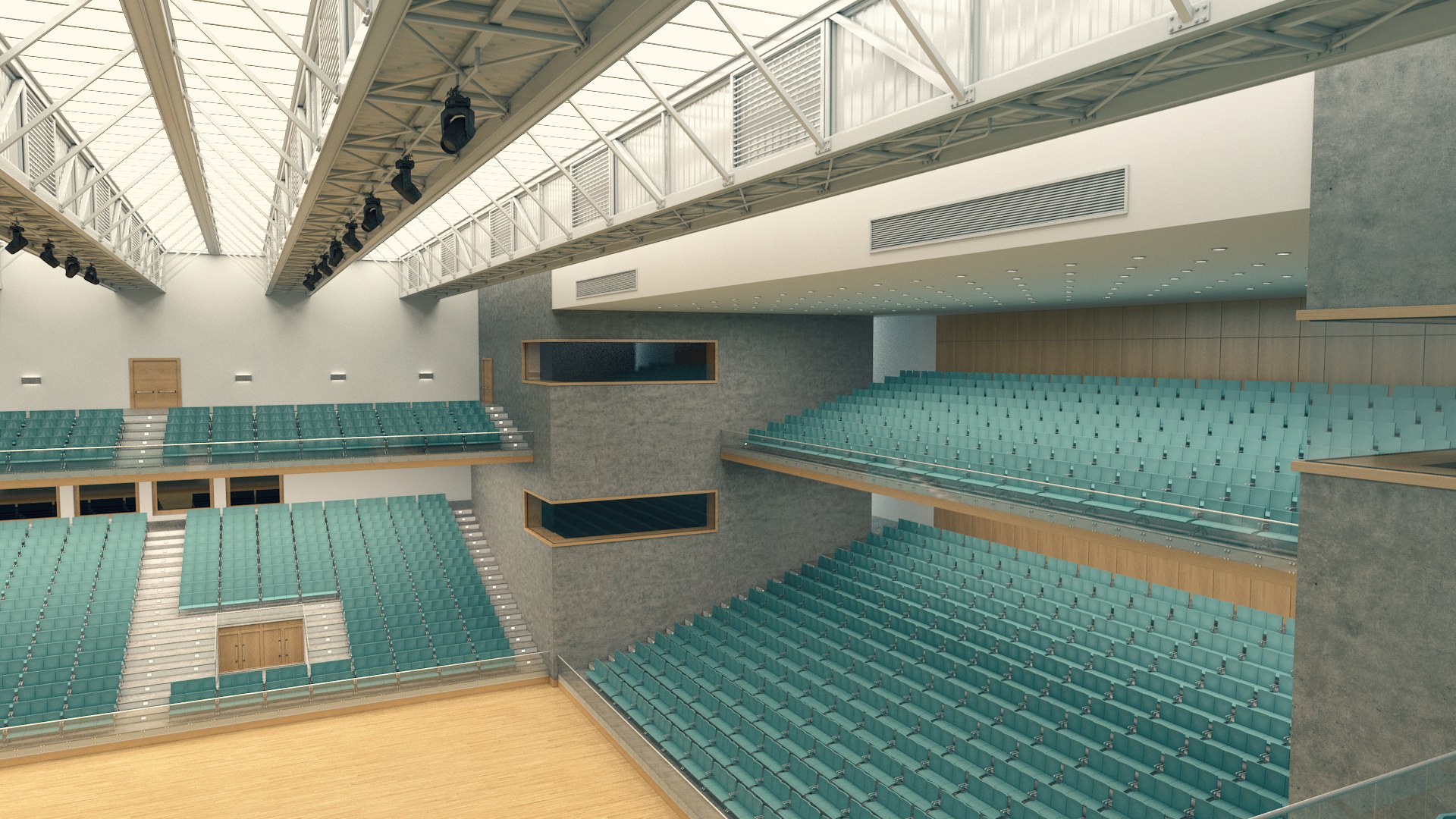 3D Sports Hall - TurboSquid 1519421
