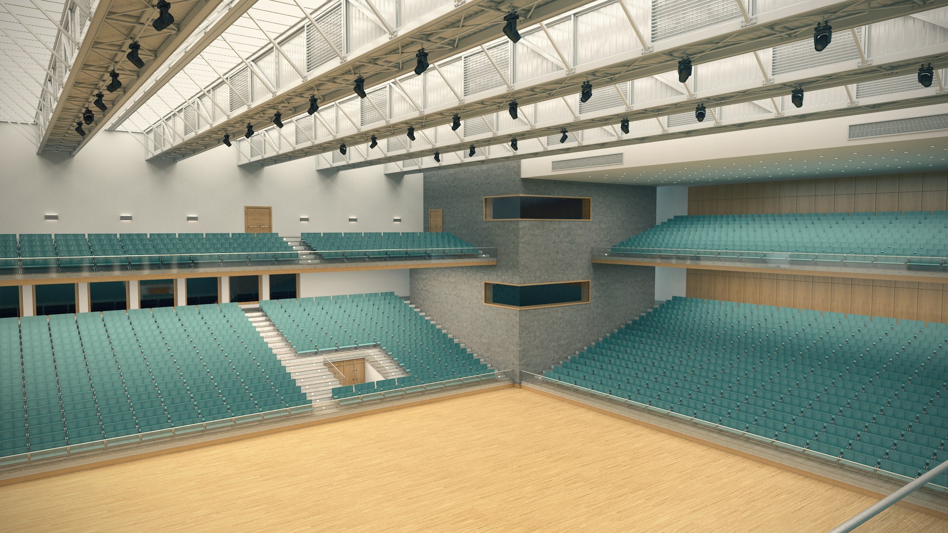 3D Sports Hall - TurboSquid 1519421