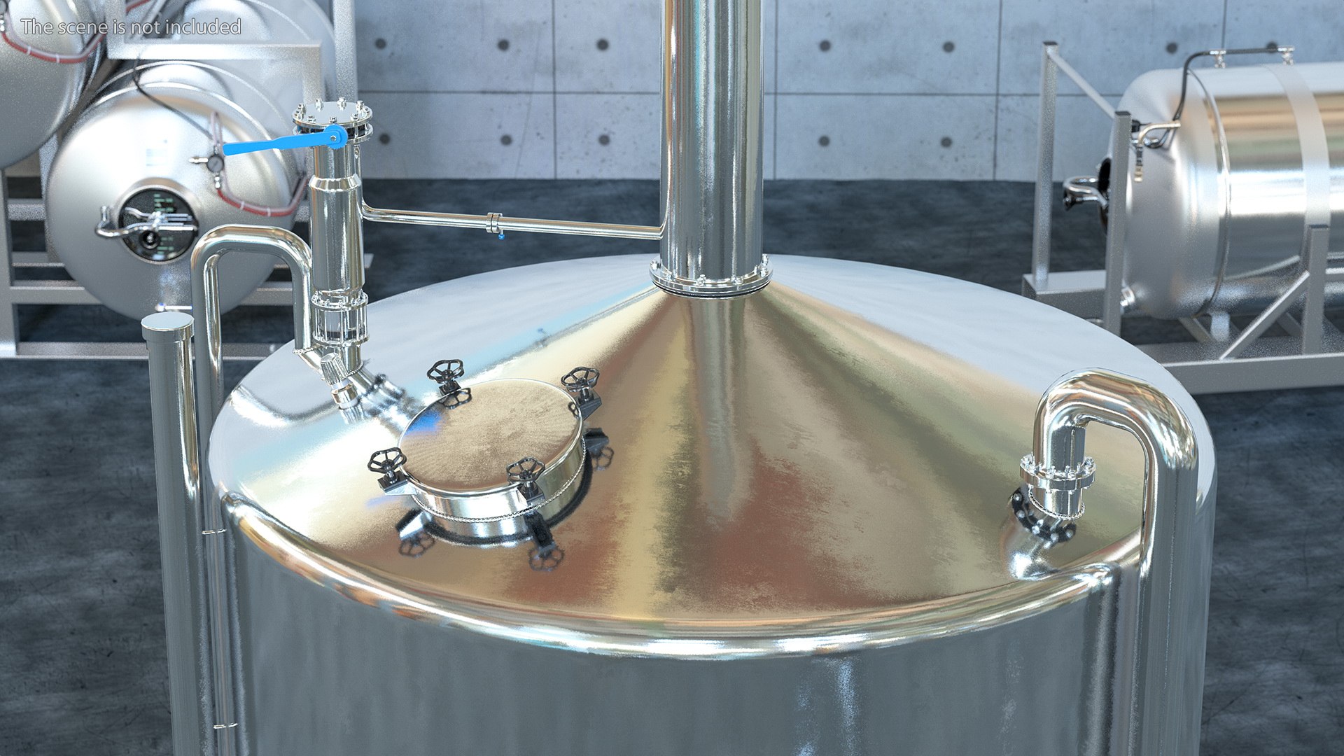 Distillation Tank 3D Model - TurboSquid 1633909