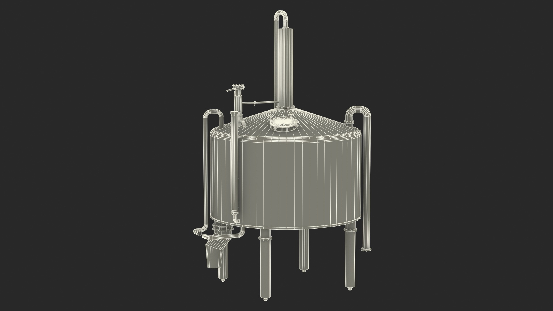 Distillation Tank 3D Model - TurboSquid 1633909