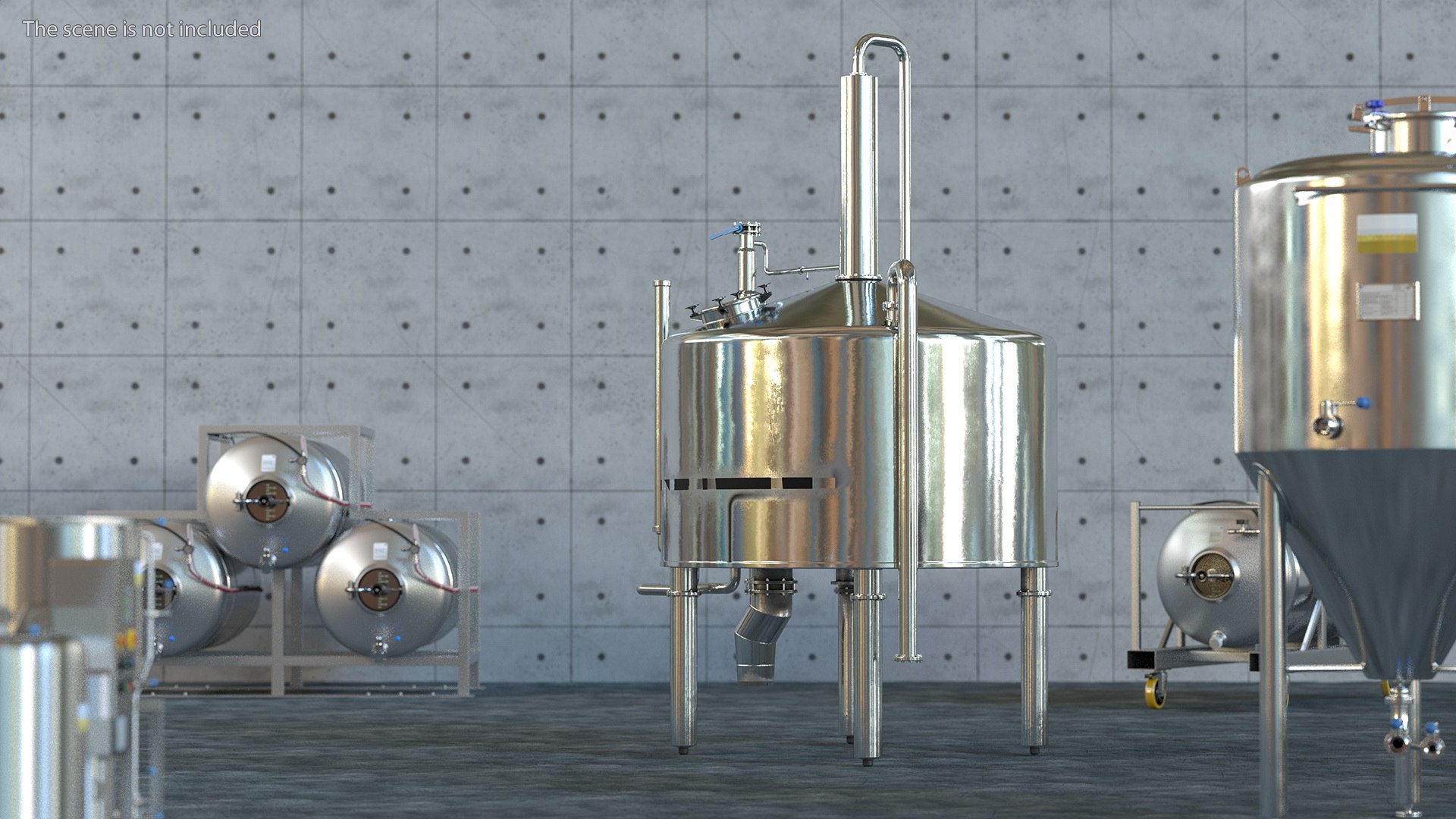 Distillation Tank 3D Model - TurboSquid 1633909
