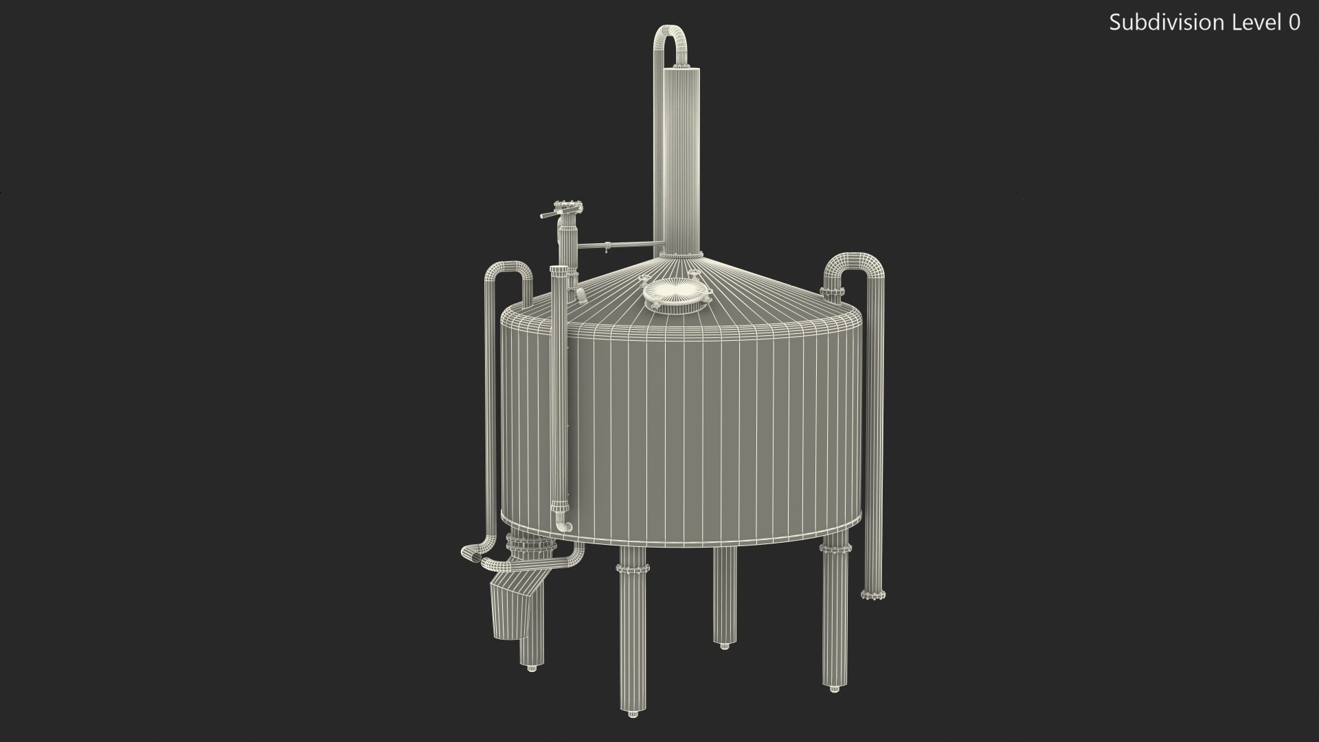 Distillation Tank 3D Model - TurboSquid 1633909