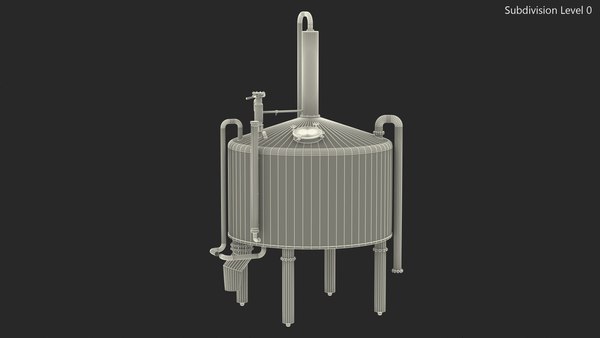 Distillation tank 3D model - TurboSquid 1633909