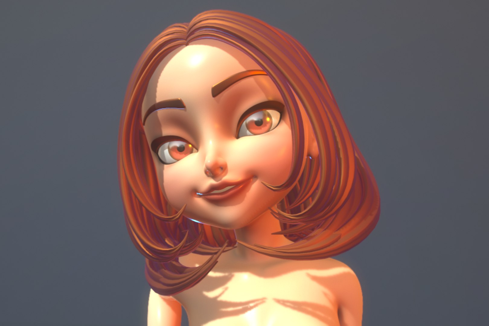 FEMALE CARTOON 3D Model - TurboSquid 2016194