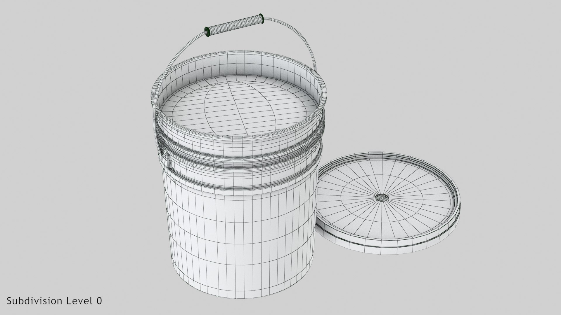 3D Model Steel Bucket Water - TurboSquid 1521293