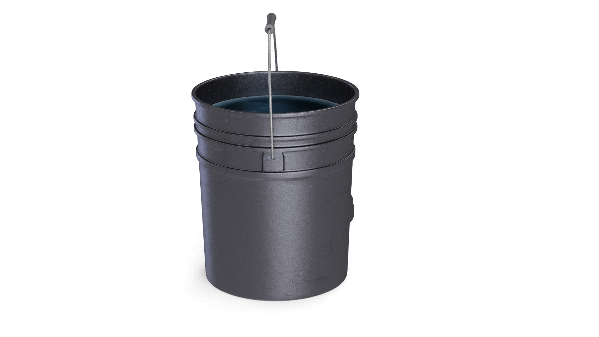 3D Model Steel Bucket Water - TurboSquid 1521293