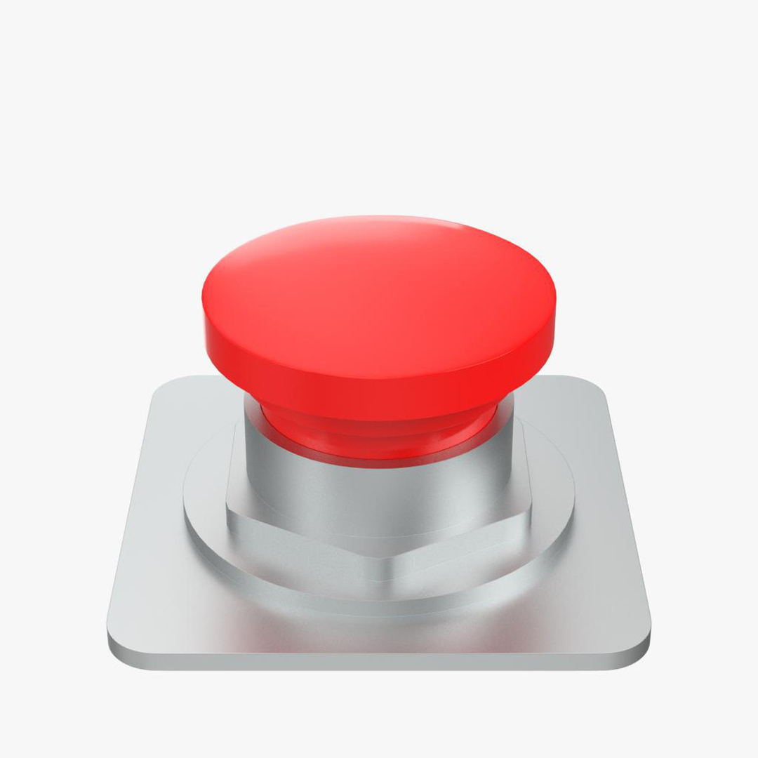 Red Button 3D Model - TurboSquid 1511146